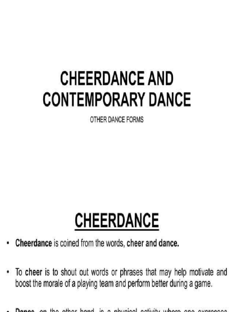 Cheer Dance e | PDF