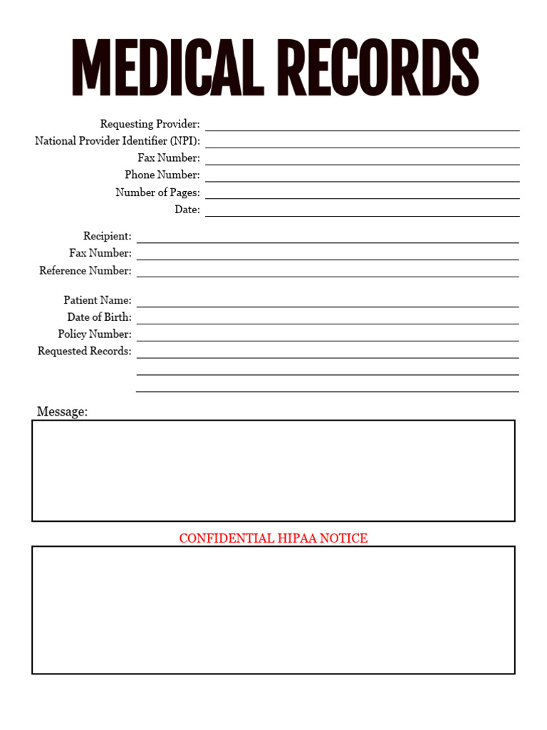 Medical Records Request | PDF