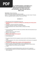 COSH Post Exam Revised | PDF | Occupational Safety And Health | Safety