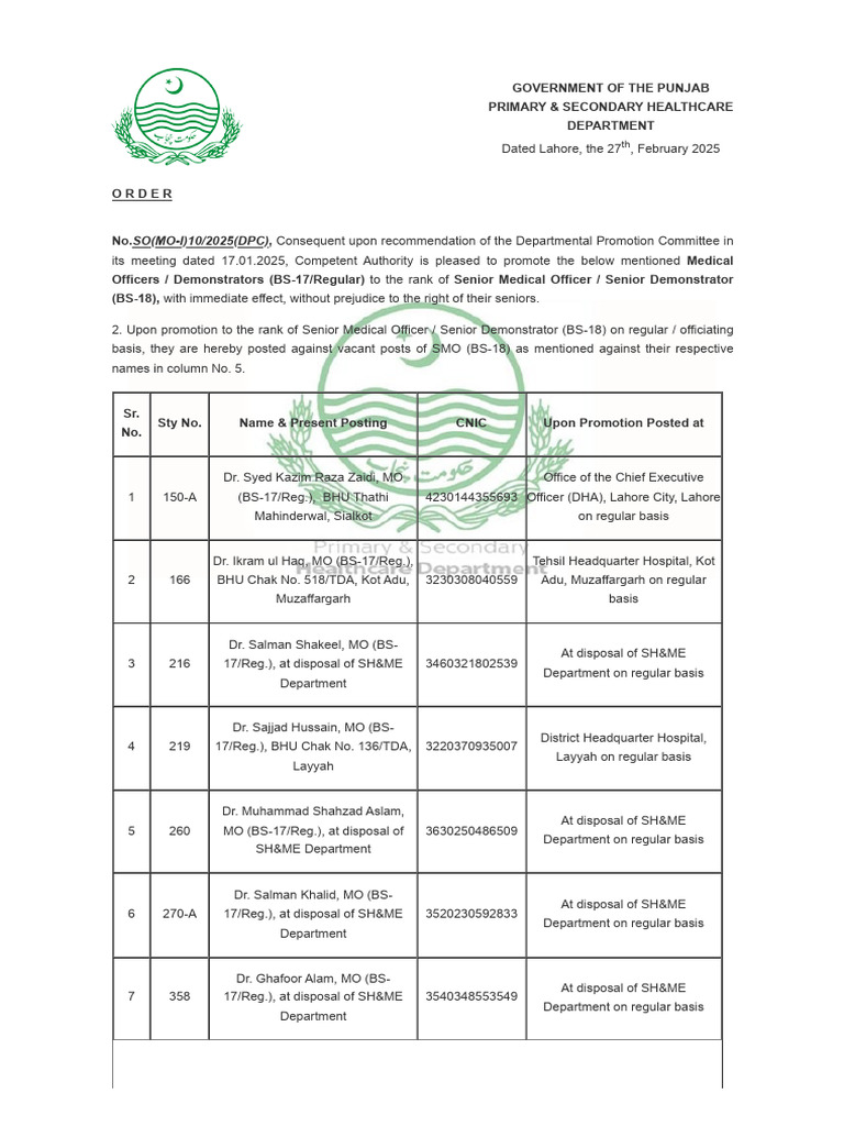 Mo To SMO Promotion Orders | PDF