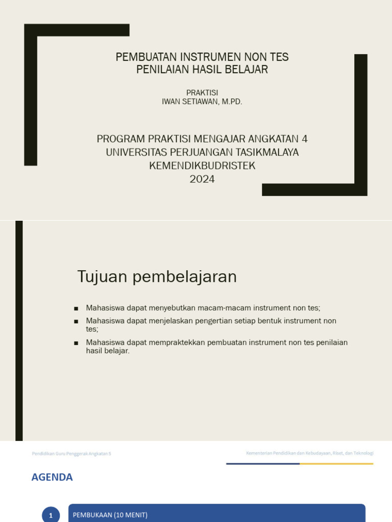 PEMBUATAN INSTRUMEN NON TES MAPEL fix | PDF