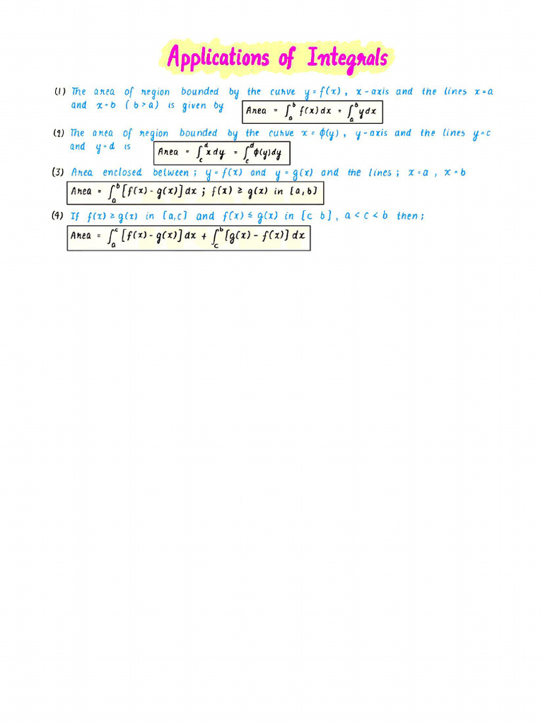 Application of Integrals | PDF