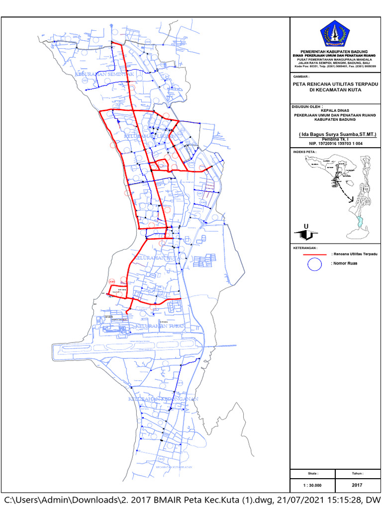 Peta Utilitas Kuta (1) | PDF