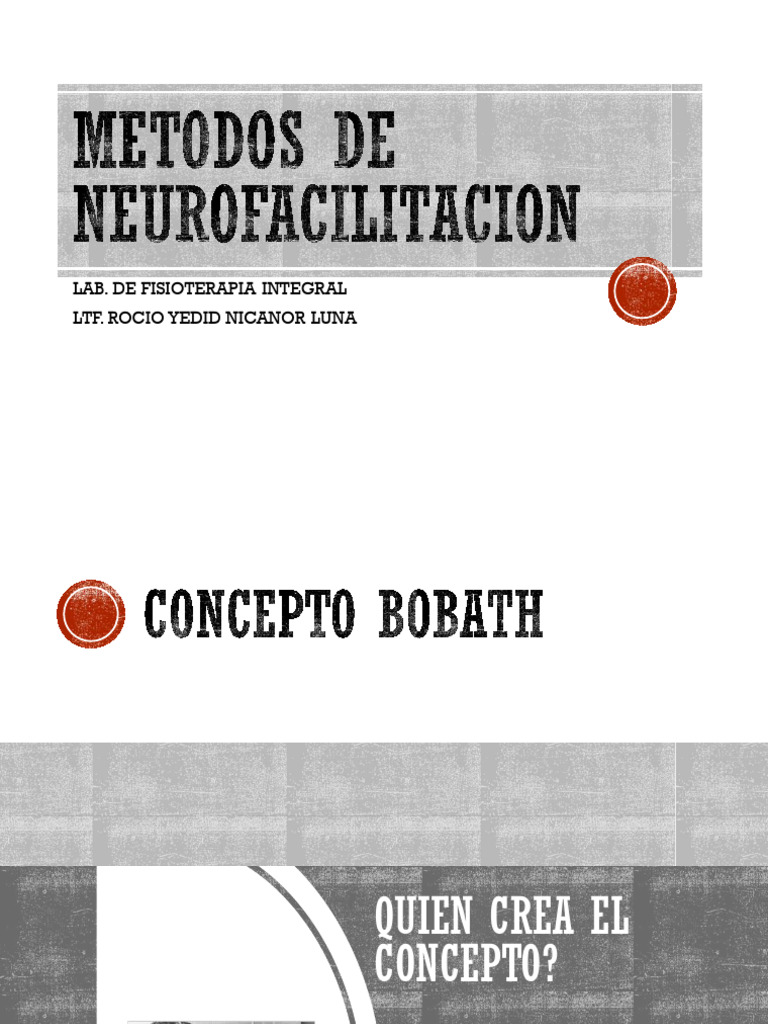 Método Bobath en Fisioterapia Neurológica | PDF | Neurología | Terapia ...