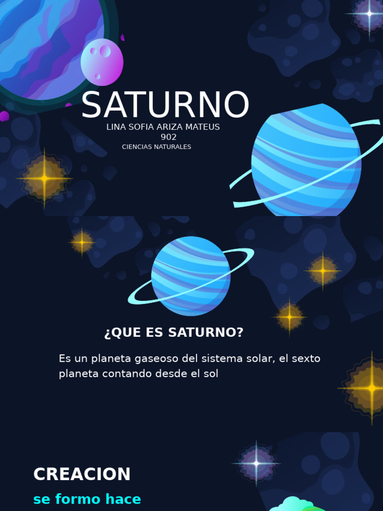 Características del Planeta Saturno | PDF