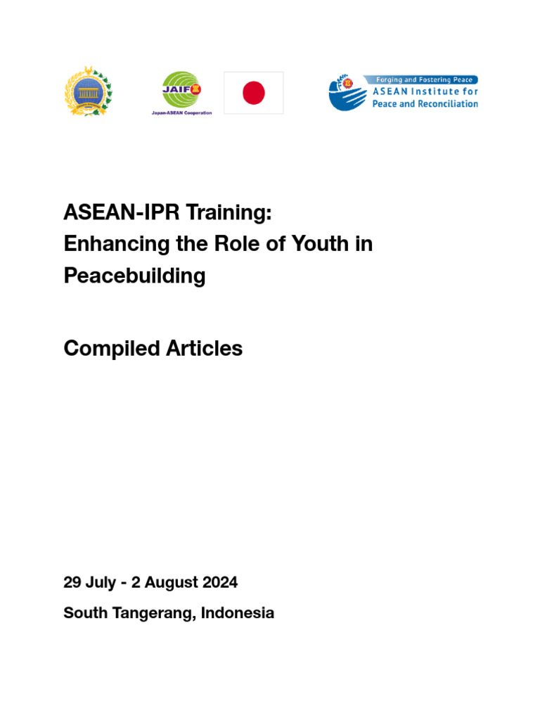 Youth Role in Peace | PDF | Peacebuilding | Peace