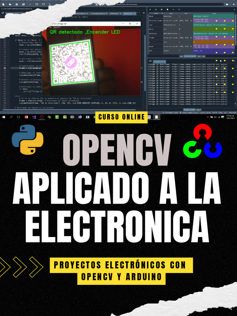 Curso de OpenCV | PDF | Arduino | Visión por computador