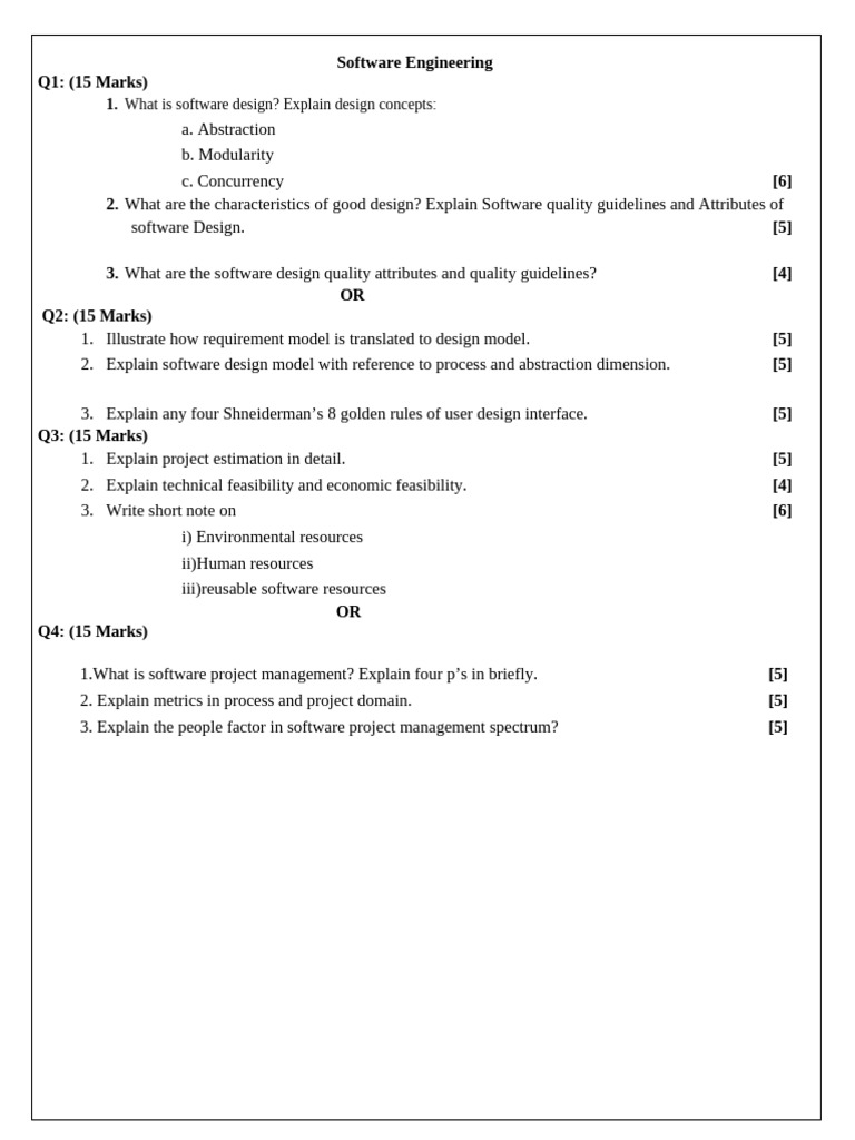 Unit Test 2 Paper (Se) | PDF