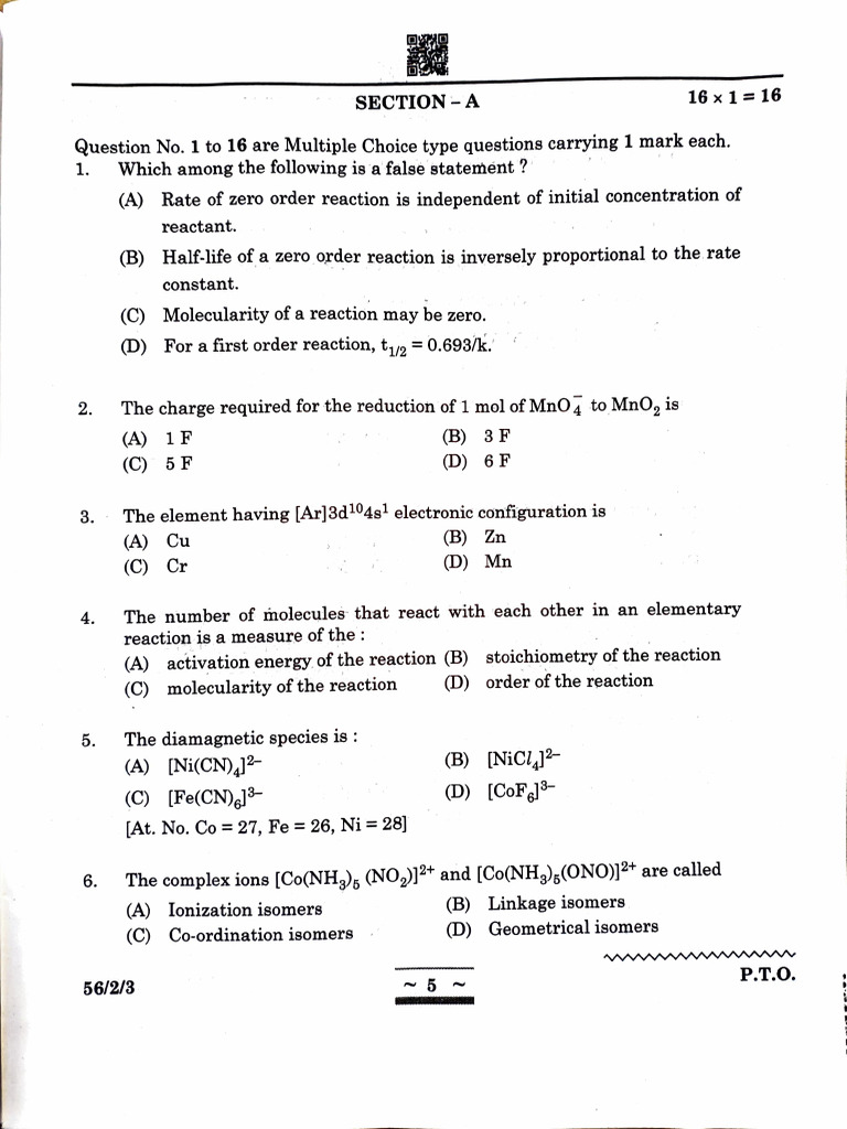 CBSE XII.Set-3 QP | PDF | Amine | Chemical Reactions