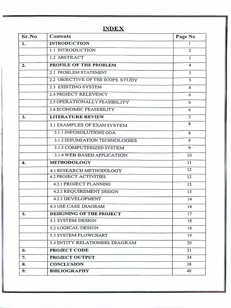 Black Book Index | PDF