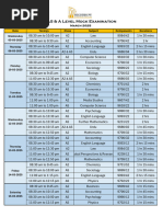 IGCSE FEB-MARCH 2025 EXAM TIMETABLE with centre supervision | PDF