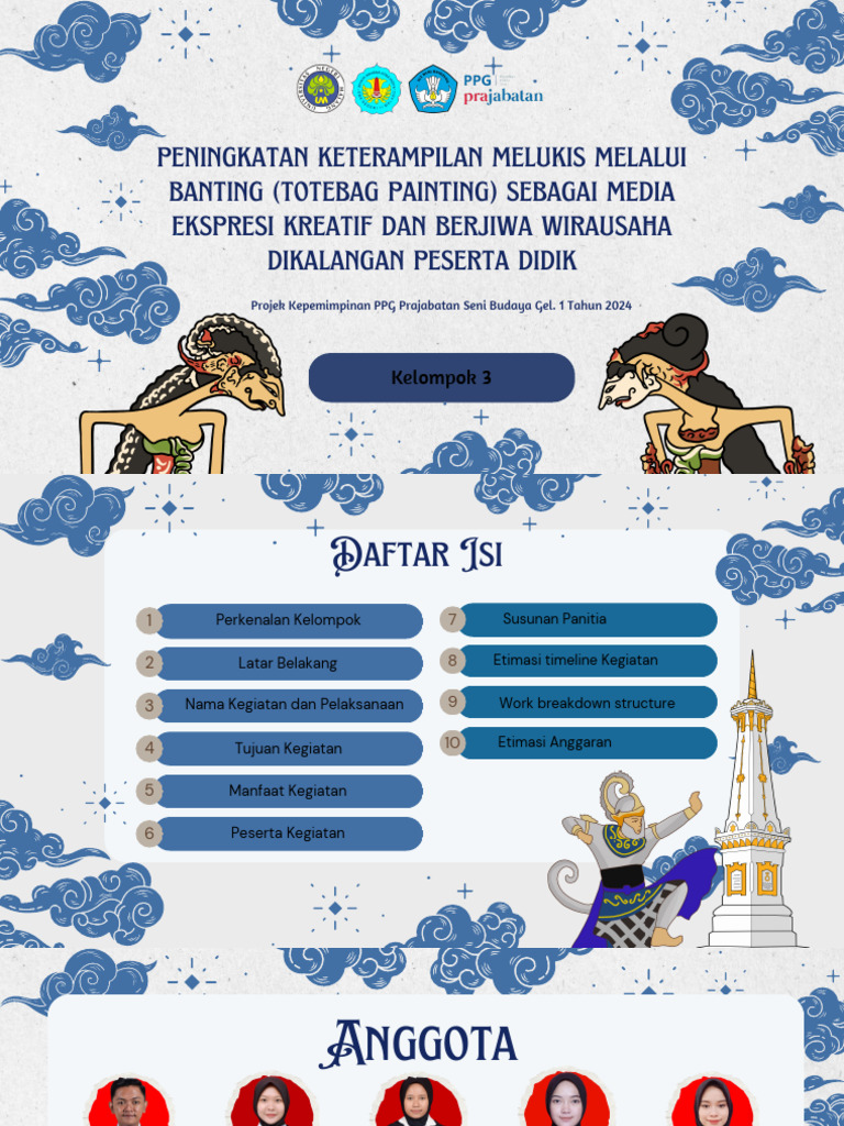 Projek Kepemimpinan Banting (Totebag Painting) - Kelompok 3 | PDF