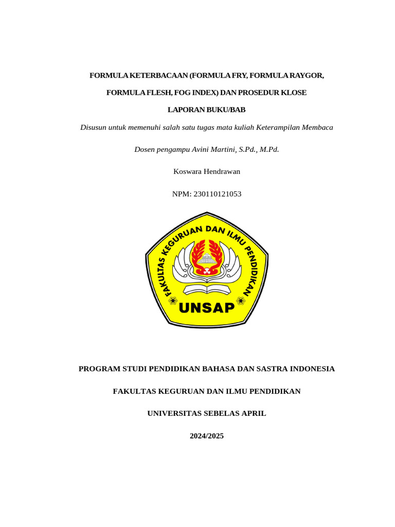 Laporan 6 Buku - Bab Koswara Hendrawan | PDF