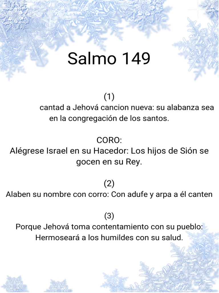 Salmo 149 | PDF