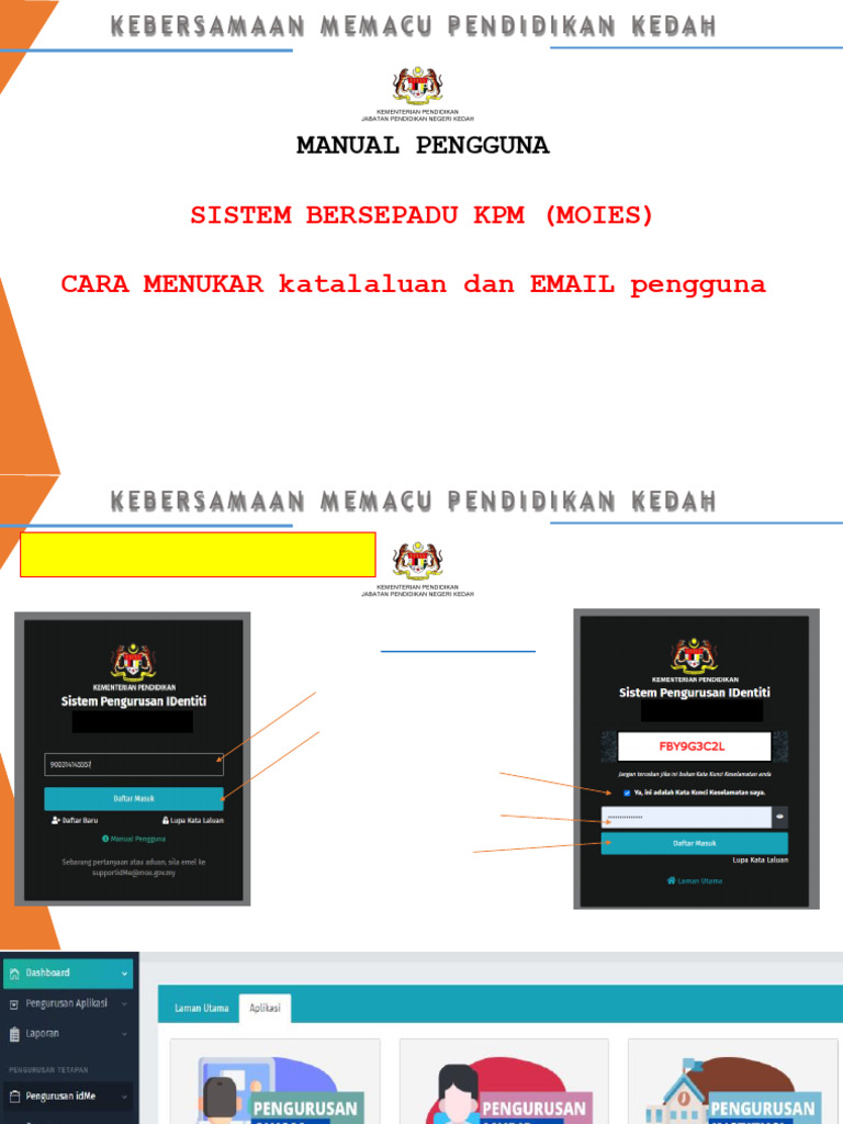 Manual Pengguna Tukar Kata Laluan Dan Email | PDF
