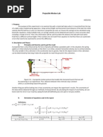 Physics Lab Report 4 Projectile Motion | PDF | Projectiles | Metrology