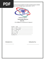 Final Internship Report Format Sequence | PDF | Internship | Job Hunting