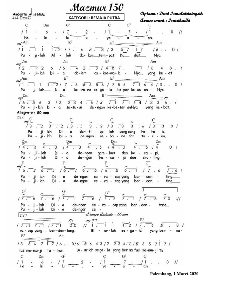 Mazmur 150 PDF | PDF