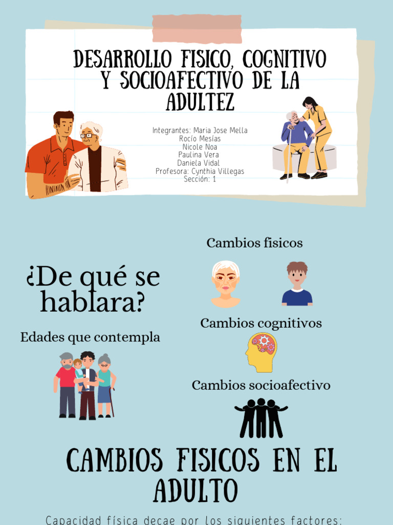 Desarrollo Fisico, cognitivo y socio afectivo en la adultez | PDF | Adultos | Las emociones