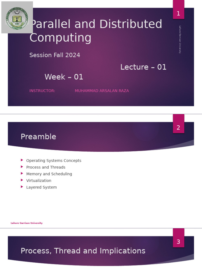 PDC Lecture 1-2 Intro To Distributed and Parallel Systems - Communications | PDF | Parallel ...