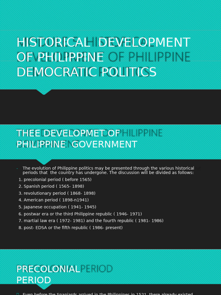 Philippine Democratic Politics Evolution | PDF | Philippines ...