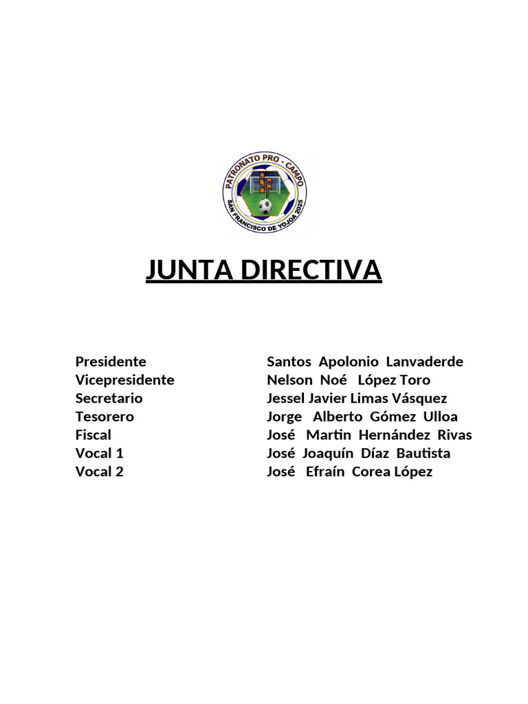 JUNTA DIRECTIVA | PDF