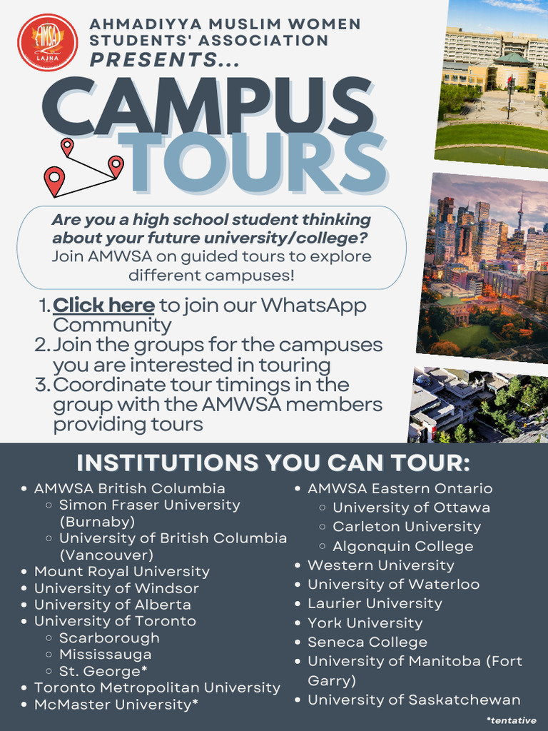 Campus Tours - High School Students Poster | PDF