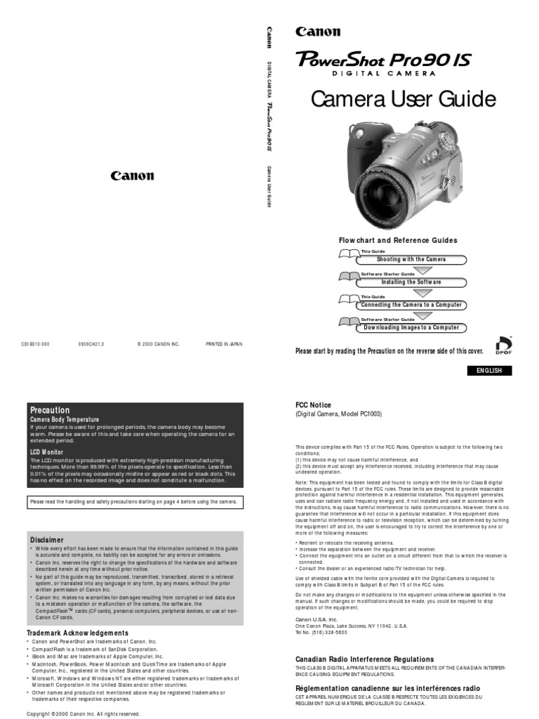 Camera User Guide: Flowchart and Reference Guides | PDF | Exposure ...