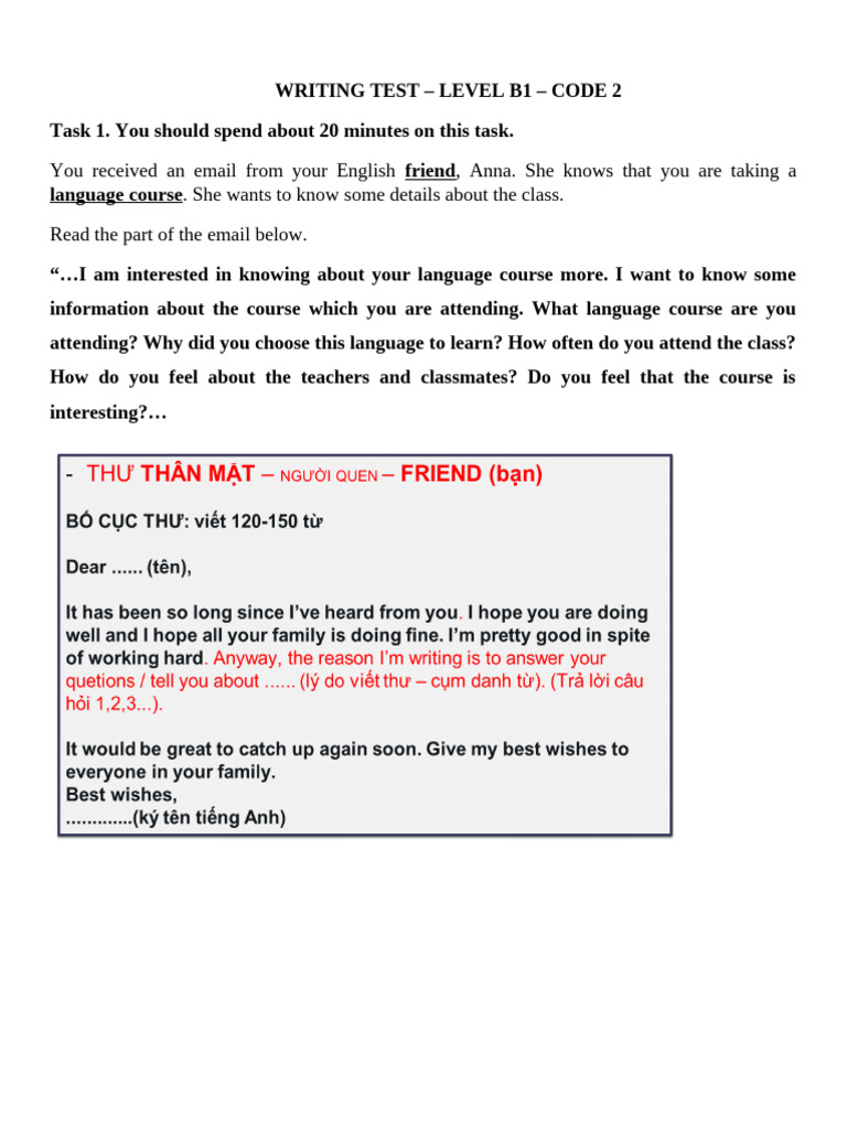 Writing Test 1- Answer | PDF | Knowledge | Teachers