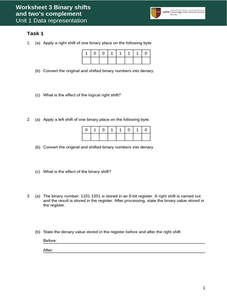 T3 Worksheet | PDF
