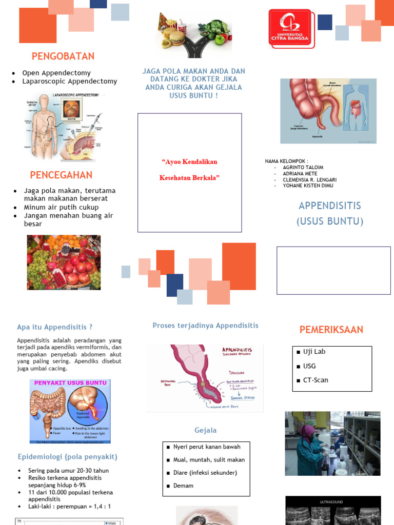 Leaflet Kelompok Apendisitis | PDF