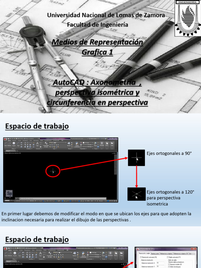 Axonometría y Perspectiva en AutoCAD | PDF | Perspectiva (Gráfica ...