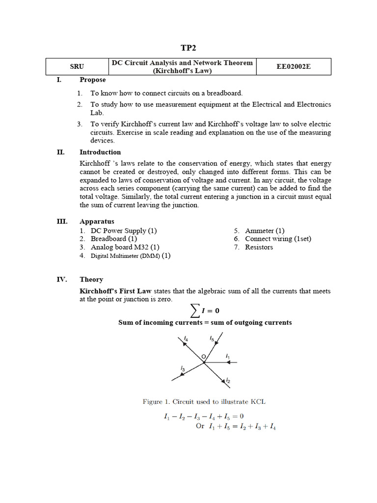 TP2 | PDF | Electrical Network | Voltage