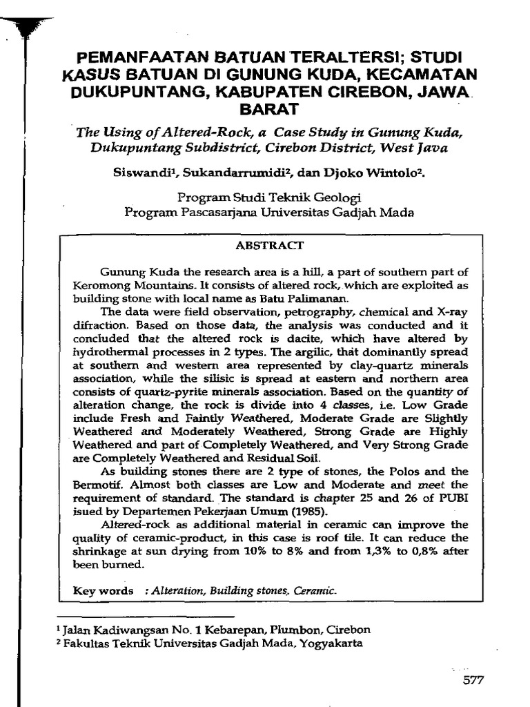 Alterasi GN Kuda | PDF