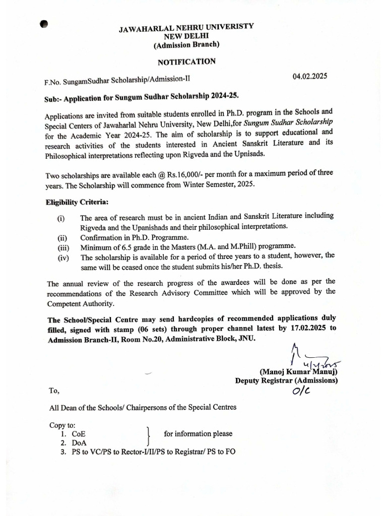 Notification 1 | PDF