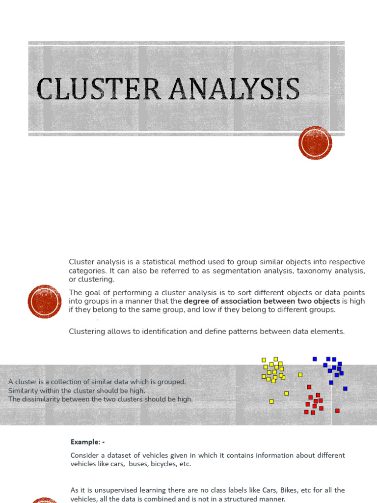 Cluster analysis (3) | PDF | Visual Cortex | Cluster Analysis