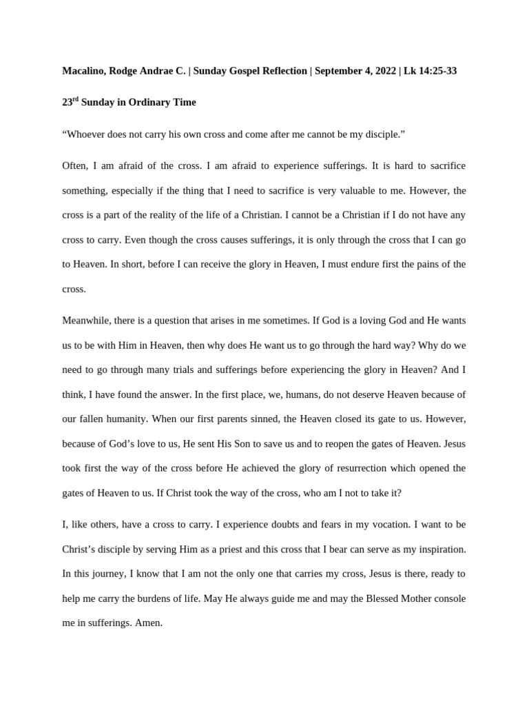 Reflection Sept. 4 | PDF