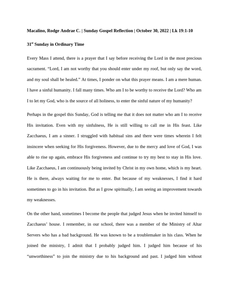 Reflection Oct. 30 | PDF