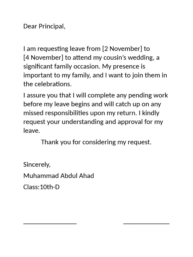 Dear Principal | PDF