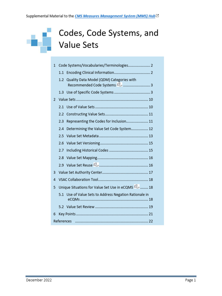 Codes Code Systems Value Sets | PDF | Medicine