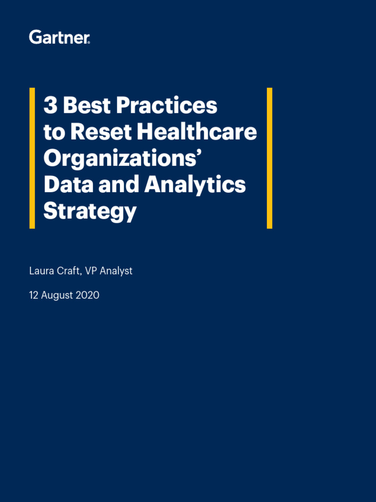 3 Best Practices To Reset Healthcare Organizations Data and Analytics ...