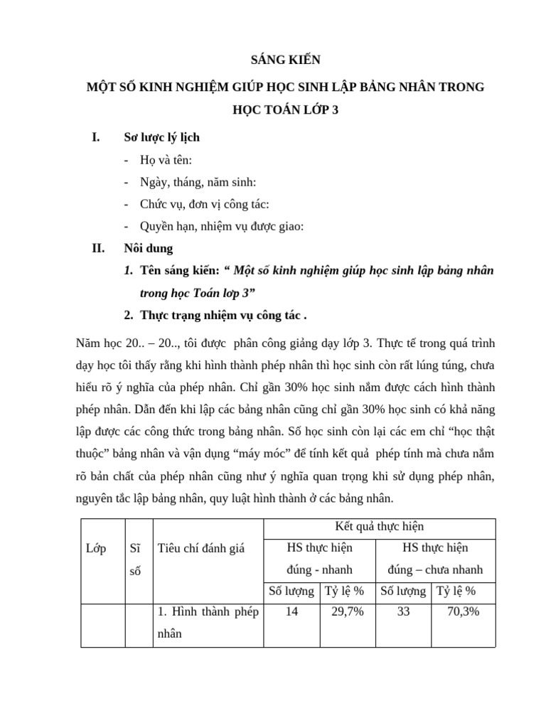 Phép Nhân L P 3 | PDF
