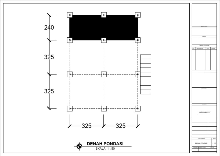 denah pondasi | PDF