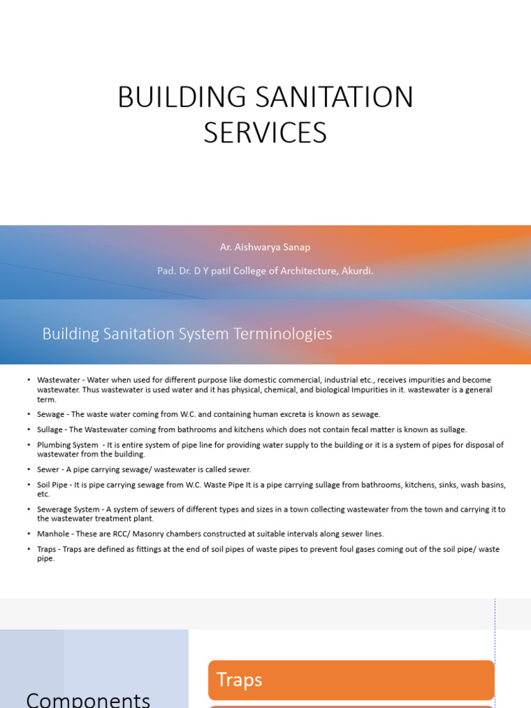 Building Sanitation Systems Explained | PDF | Sanitary Sewer | Septic Tank