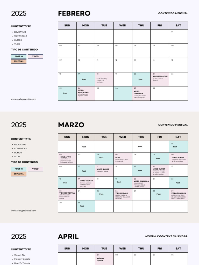 Calendario Marzo | PDF