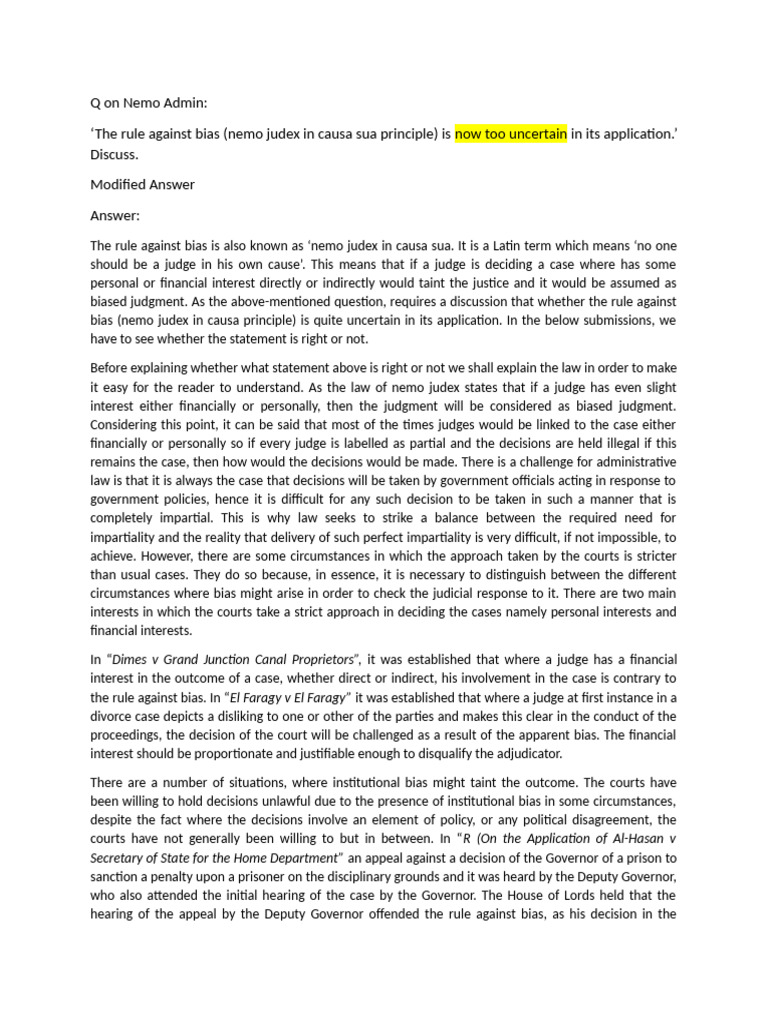 Q on Nemo Admin | PDF | Justice | Crime & Violence