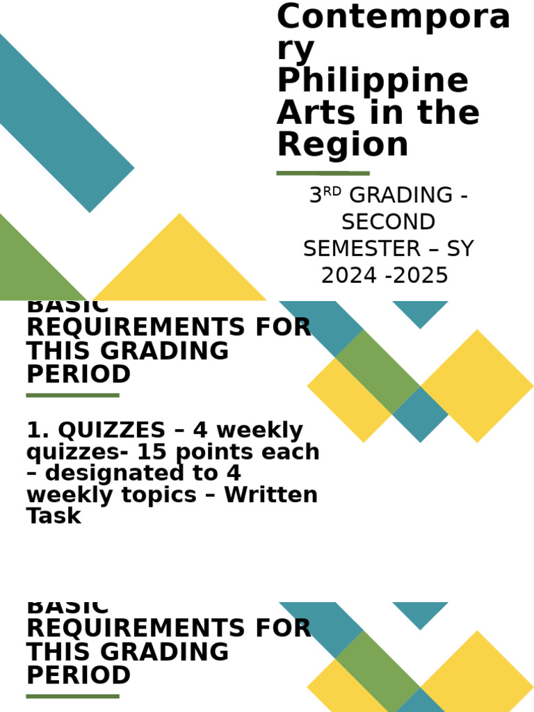 Basic Requirements 3q Cpar | PDF