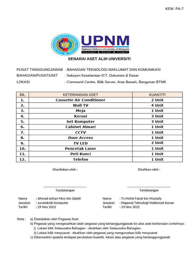 KEW.PA-7 - Command Centre | PDF