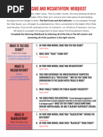 The Red Scare and Mccarthyism: Webquest | PDF | Mc Carthyism ...