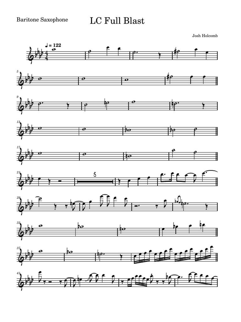 LC Full Blast-Baritone Saxophone | PDF